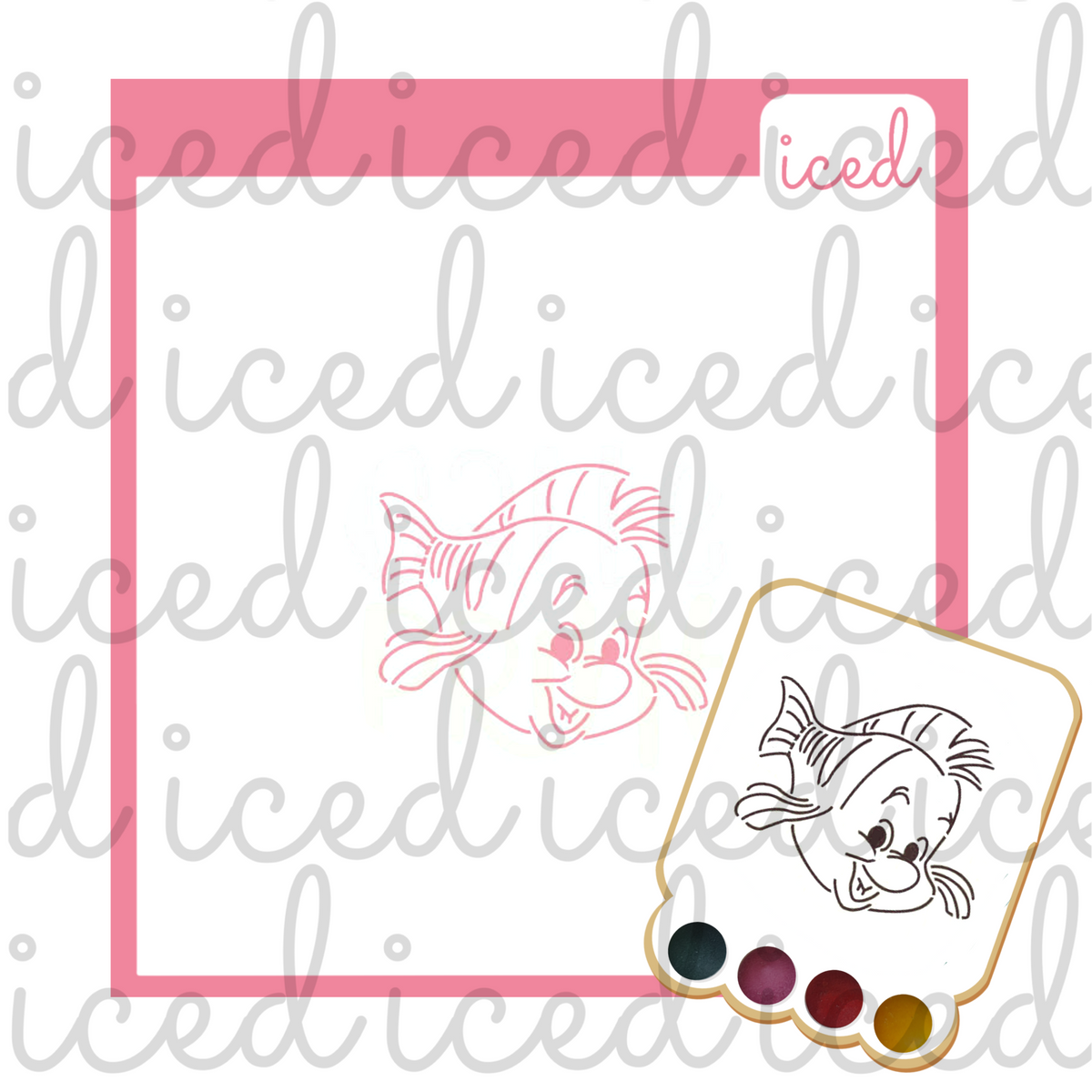 PYO Stencil - Flounder – Iced