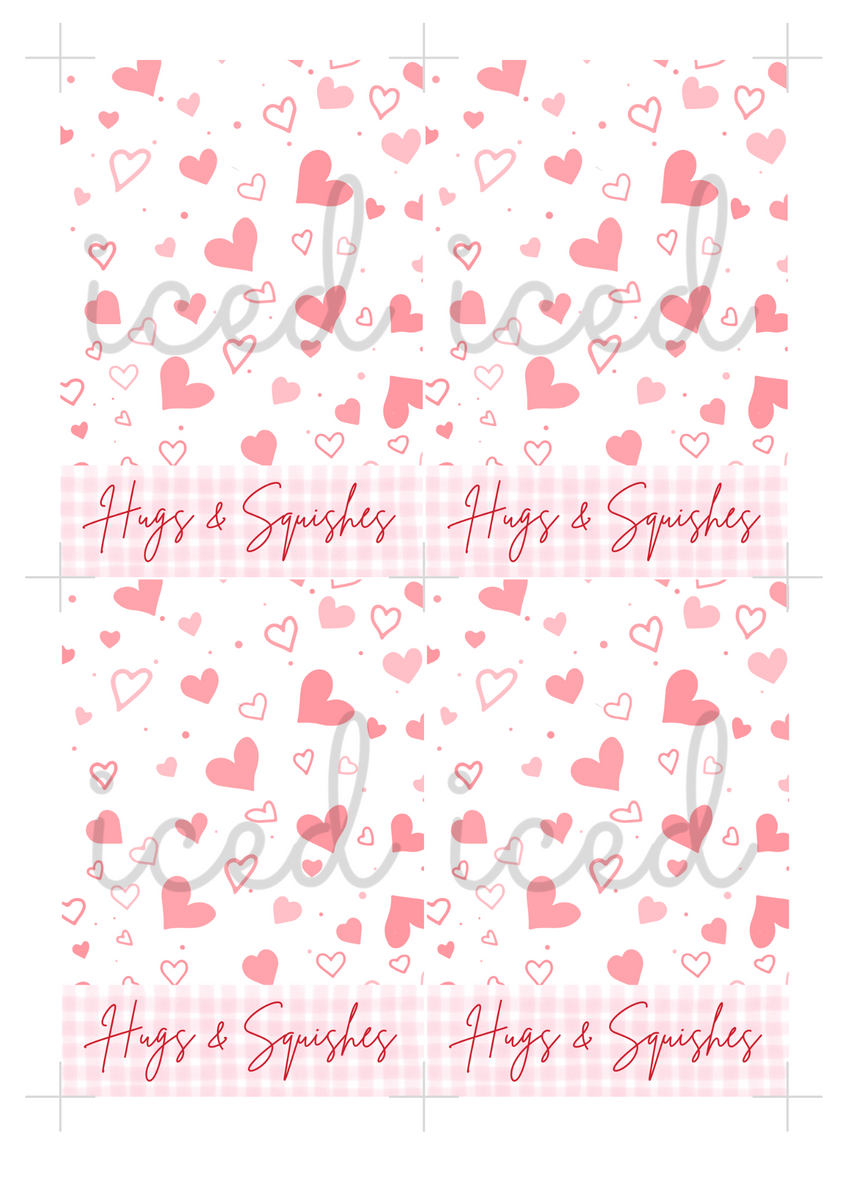 Cookie Card Digital Download - Hugs and Squishes – Iced