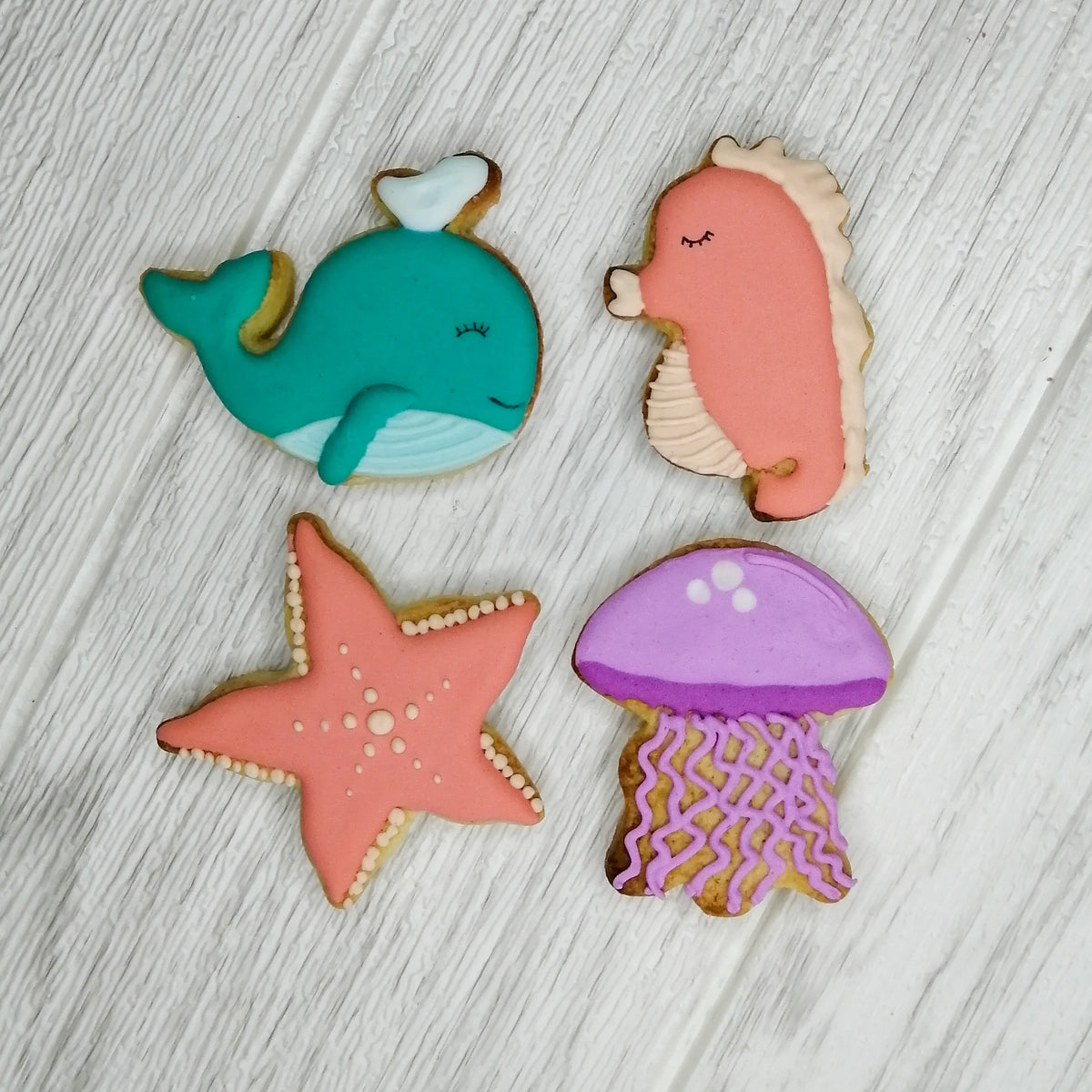 Mini Under the Sea set of 4 – Iced