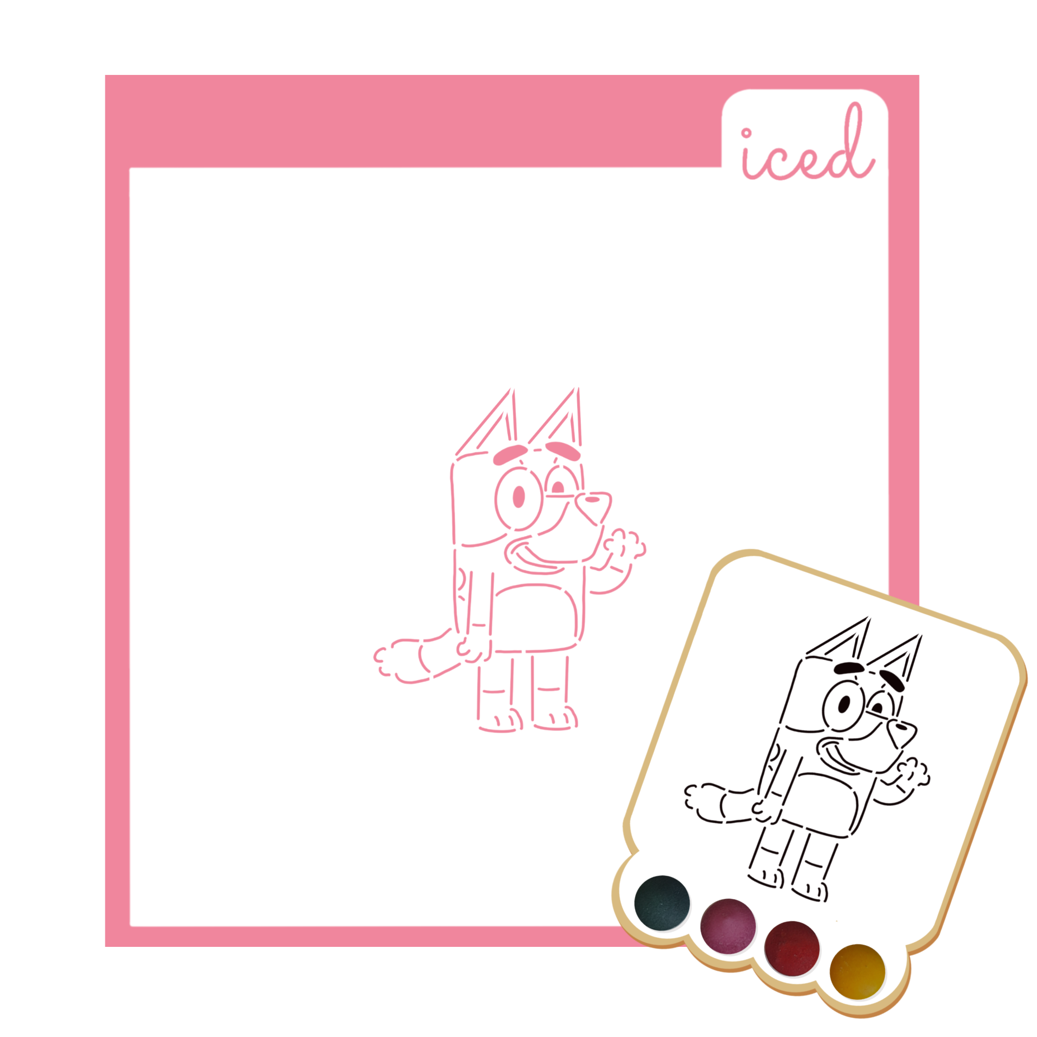 PYO Stencil - Bluey – Iced