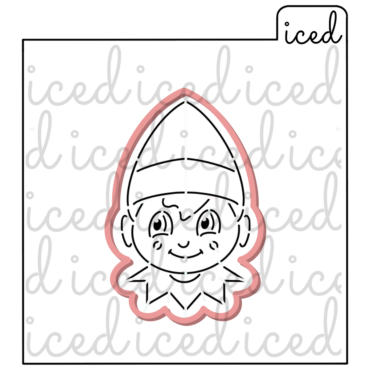 PYO Cheeky Elf Stencil and Cutter Set – Iced