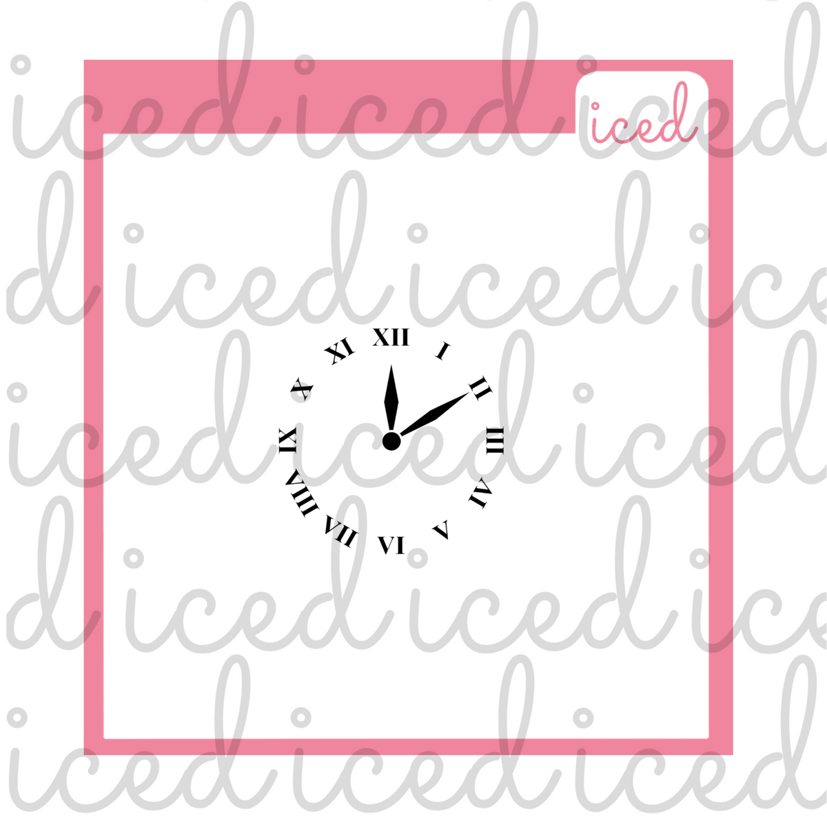 Stencil - Clock Face – Iced