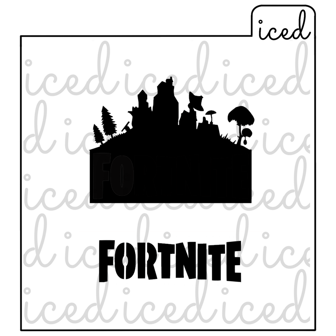 Fortnite Stencil – Iced