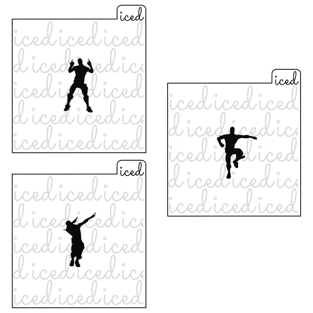 Fortnite Figure Stencils - Set of 3 – Iced