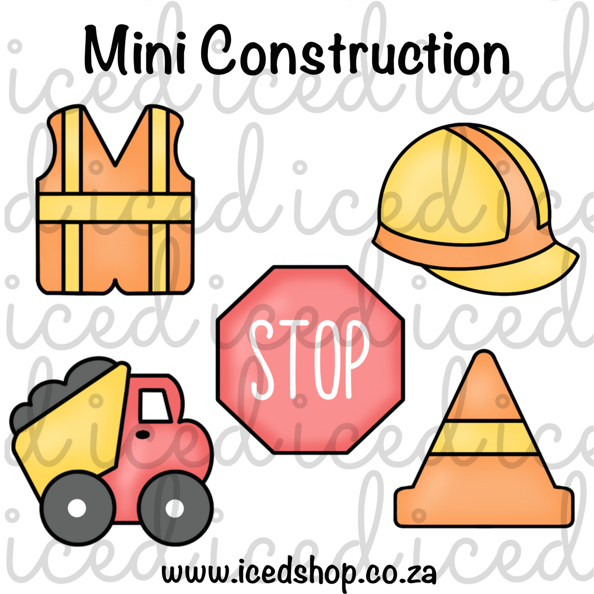 Mini Construction Set of 5 – Iced