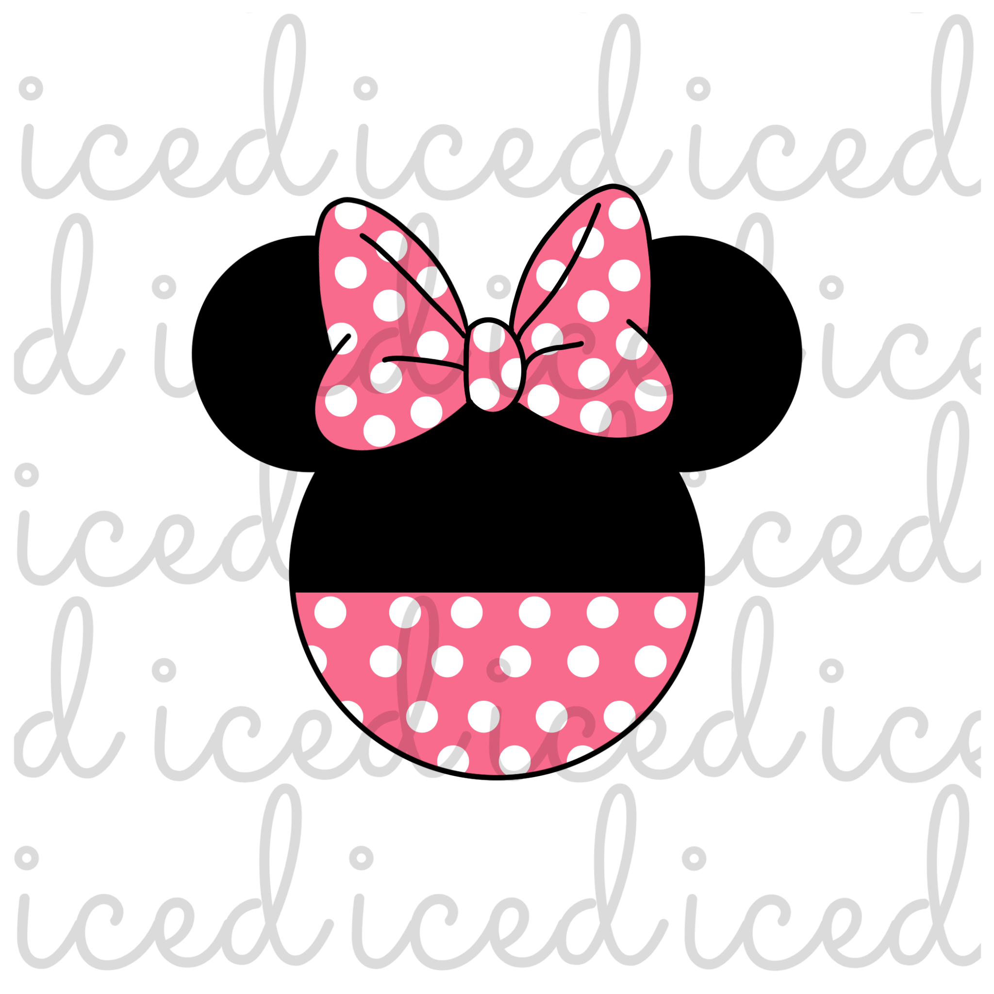 Minnie Mouse Head Disney Minnie Mouse Face Png – DreamSVG Store