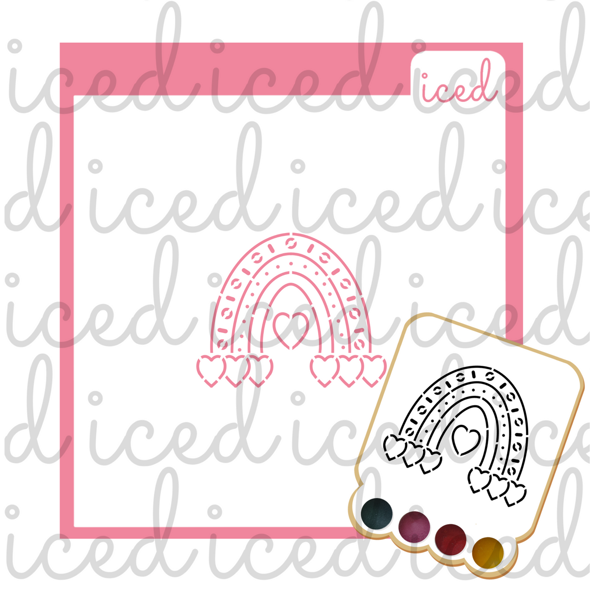 PYO Stencil - Rainbow – Iced