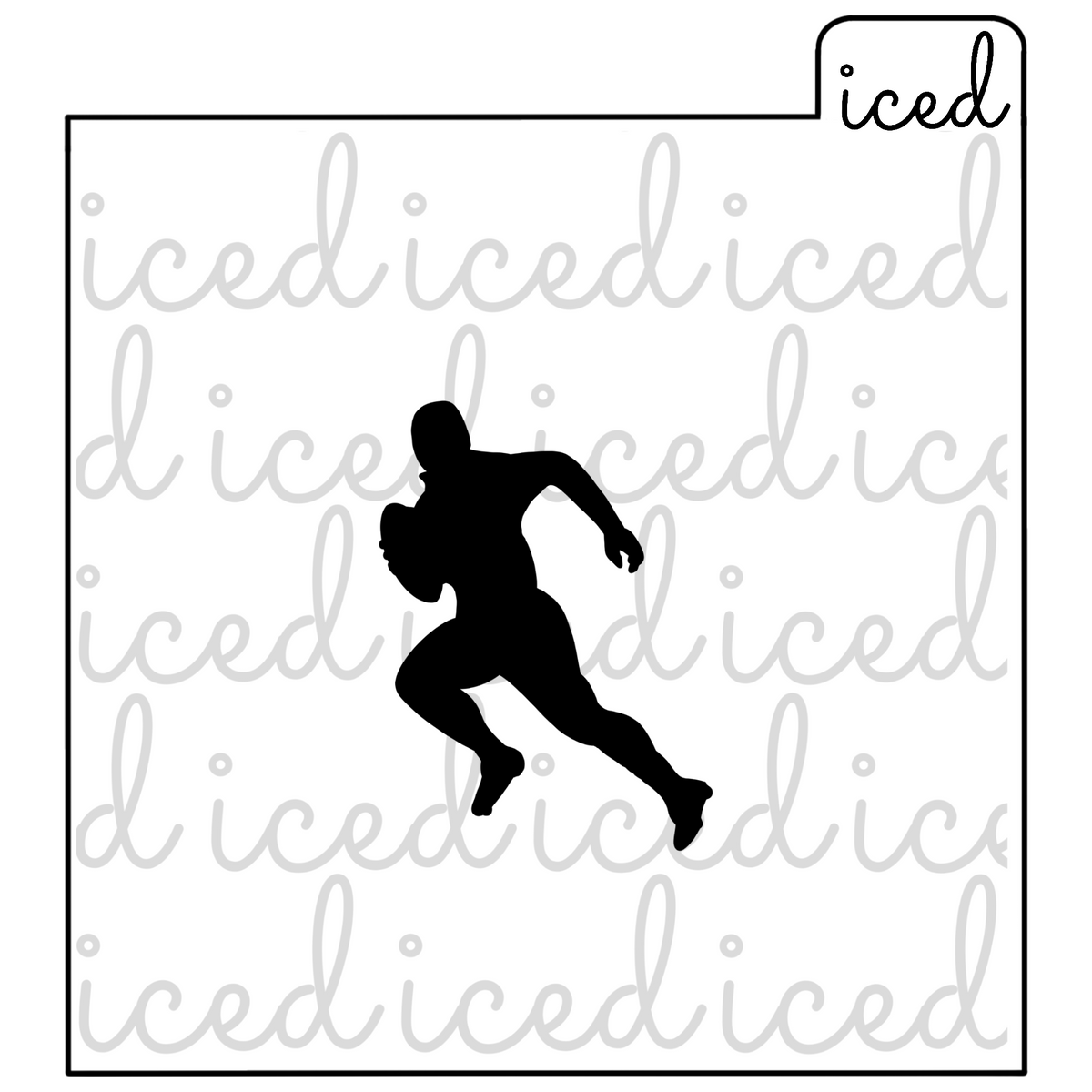 Stencil - Rugby Player – Iced