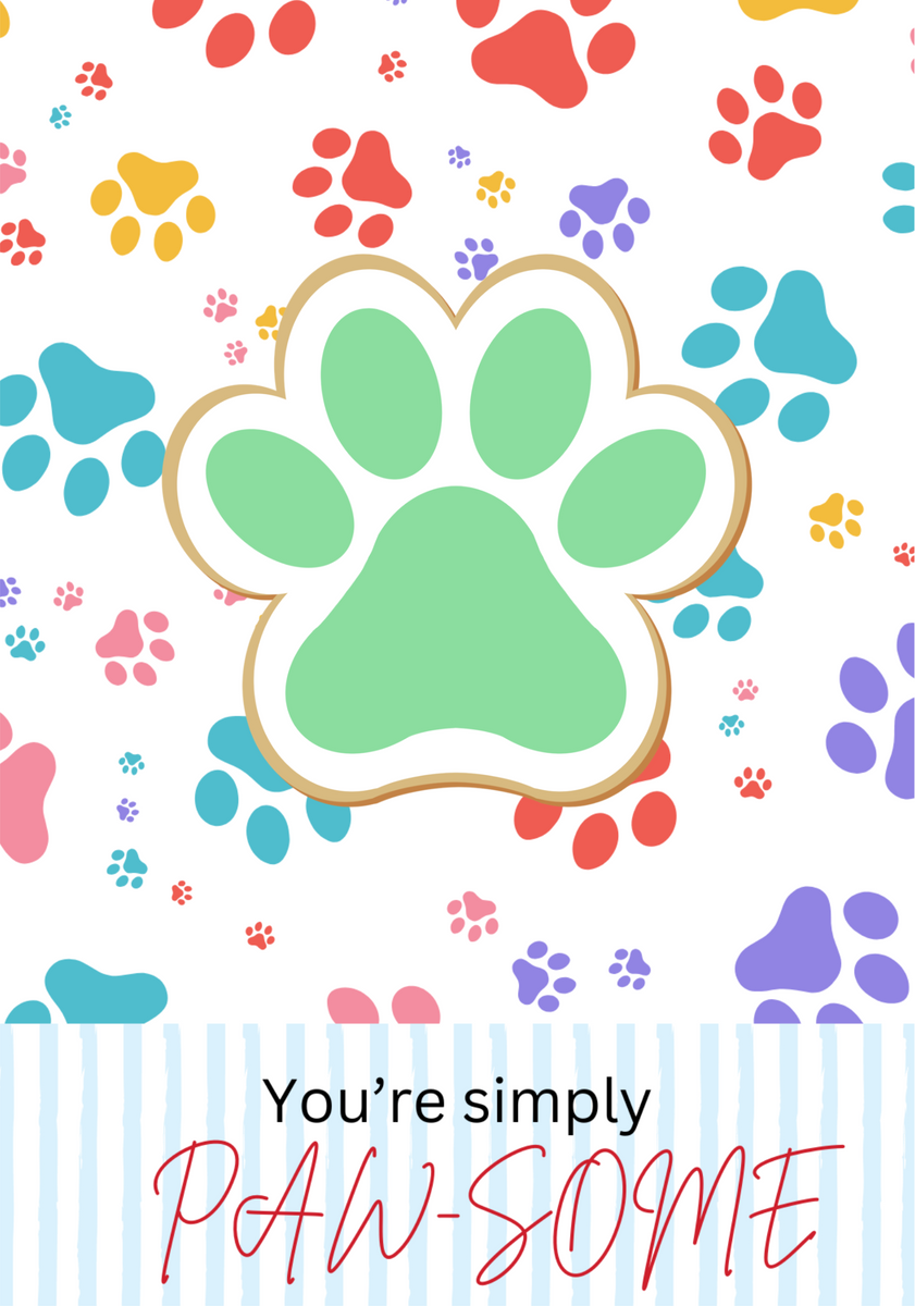 Mini Dog Paw Cutter – Iced