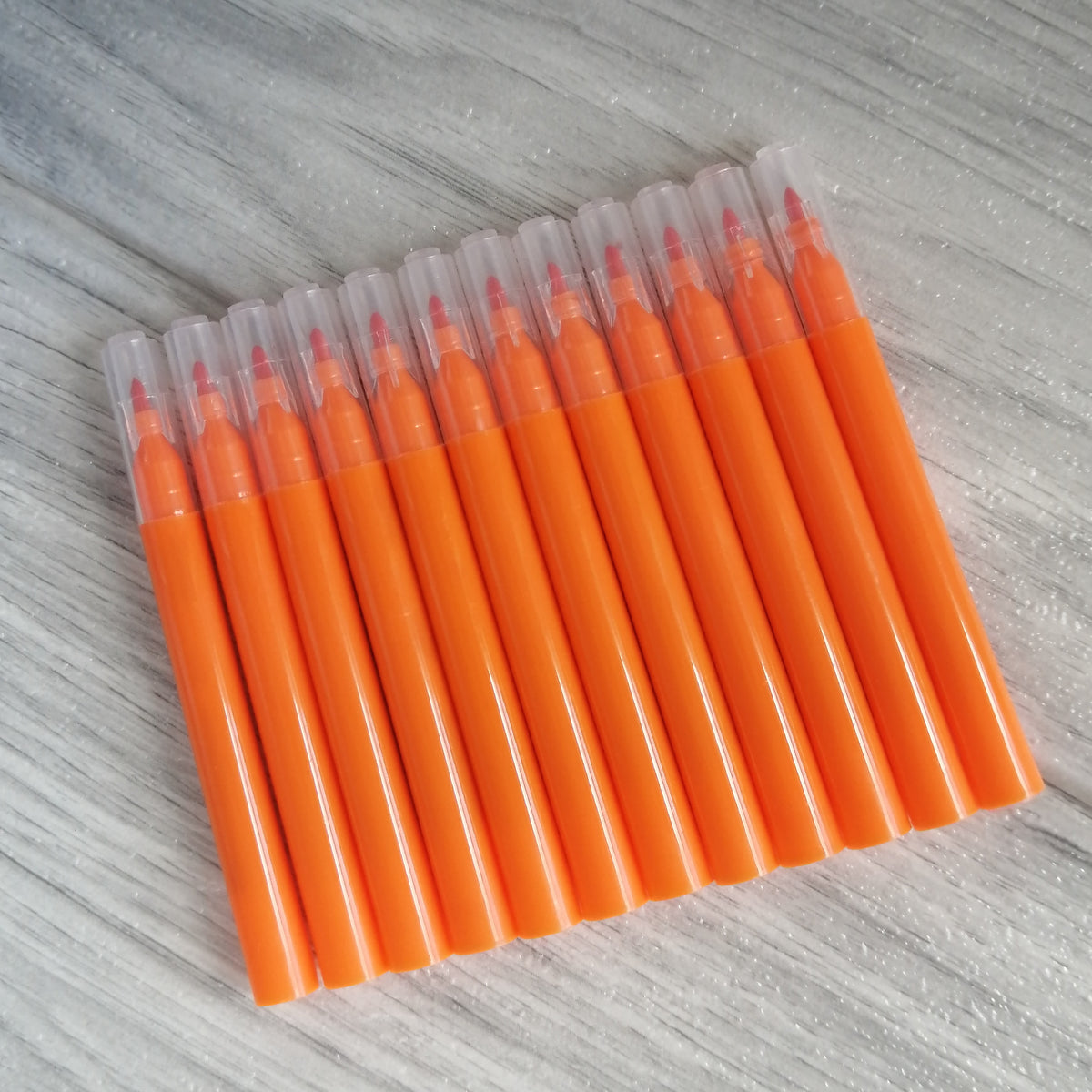 Mini Edible Markers - ORANGE PACK OF 12 – Iced