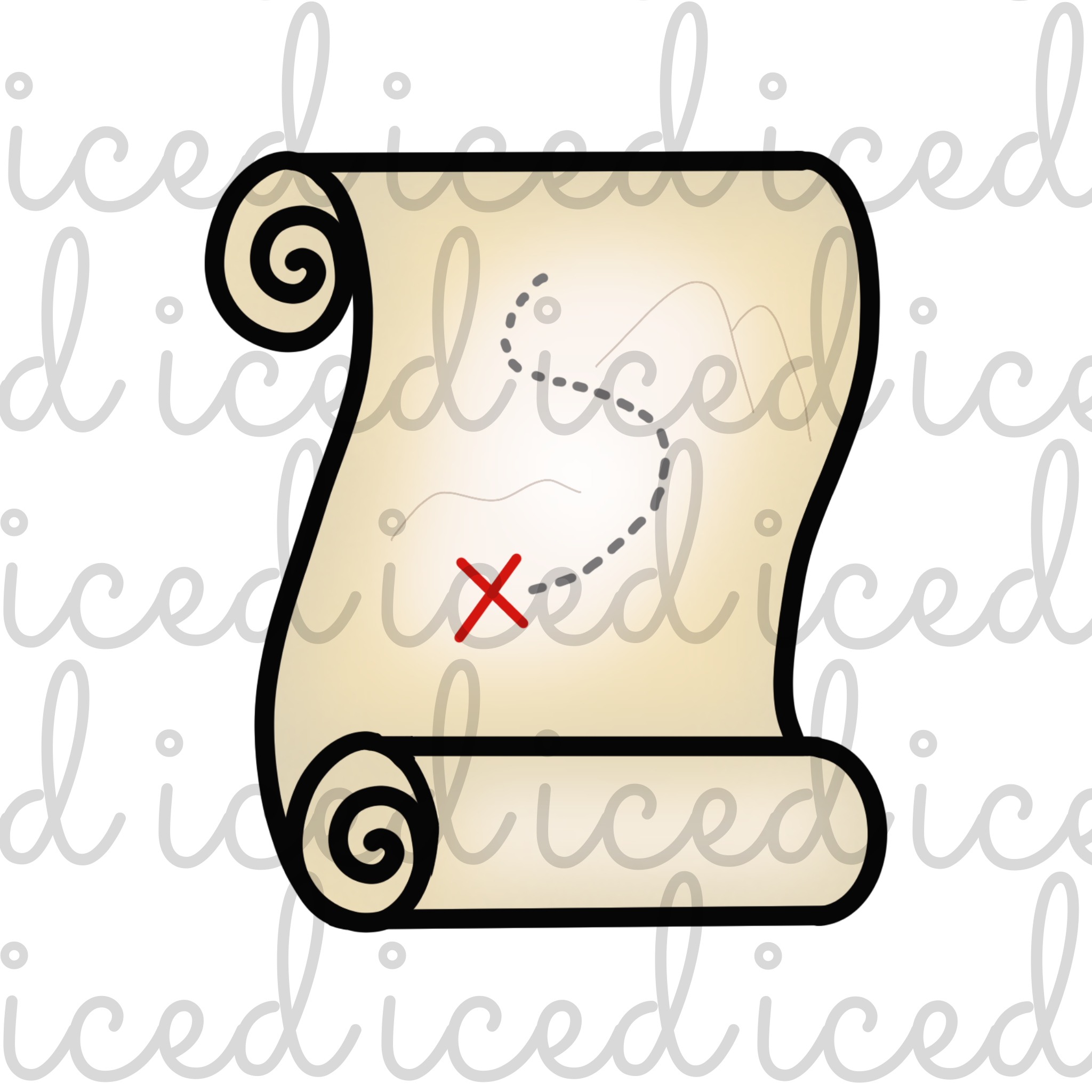 Scroll Map Cutter – Iced