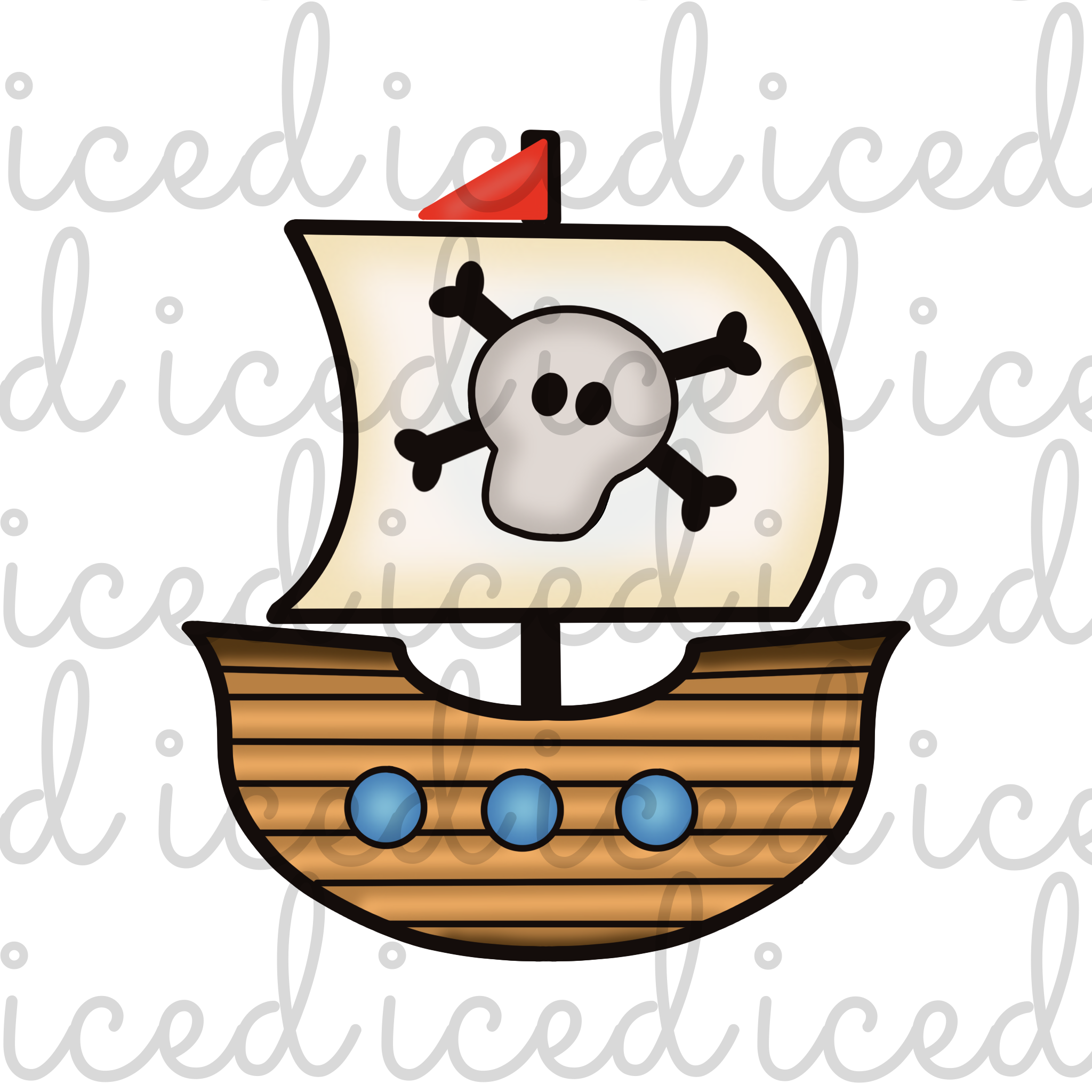 Pirate Ship Cutter – Iced