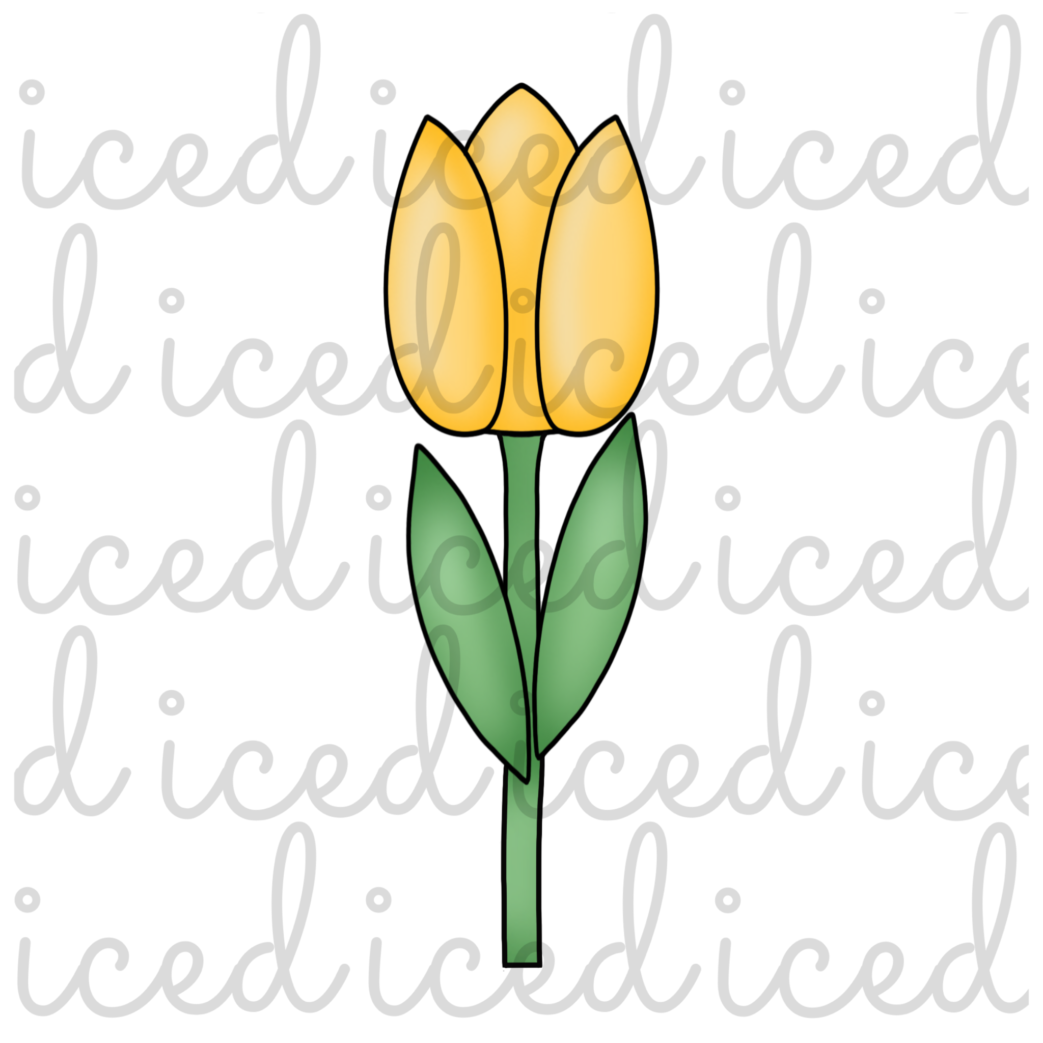 Tall Flower - Tulip Cutter – Iced